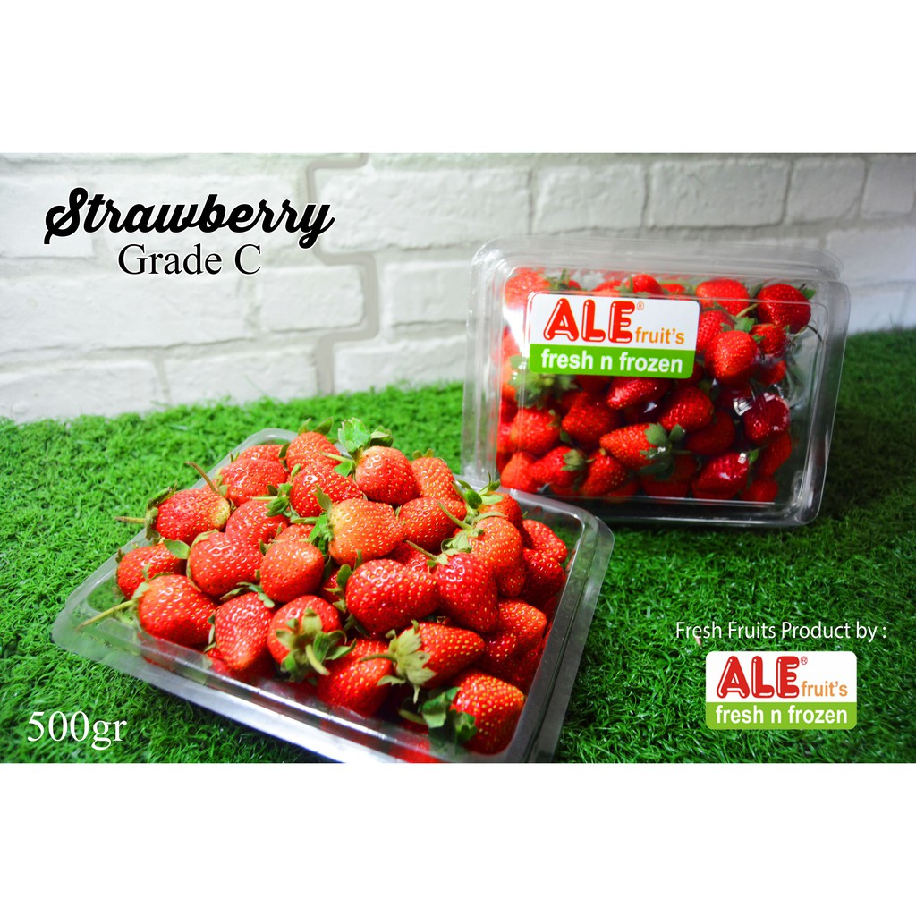 Jual buah strawbery,strawberi,stroberi fresh grade C (500 gram ...