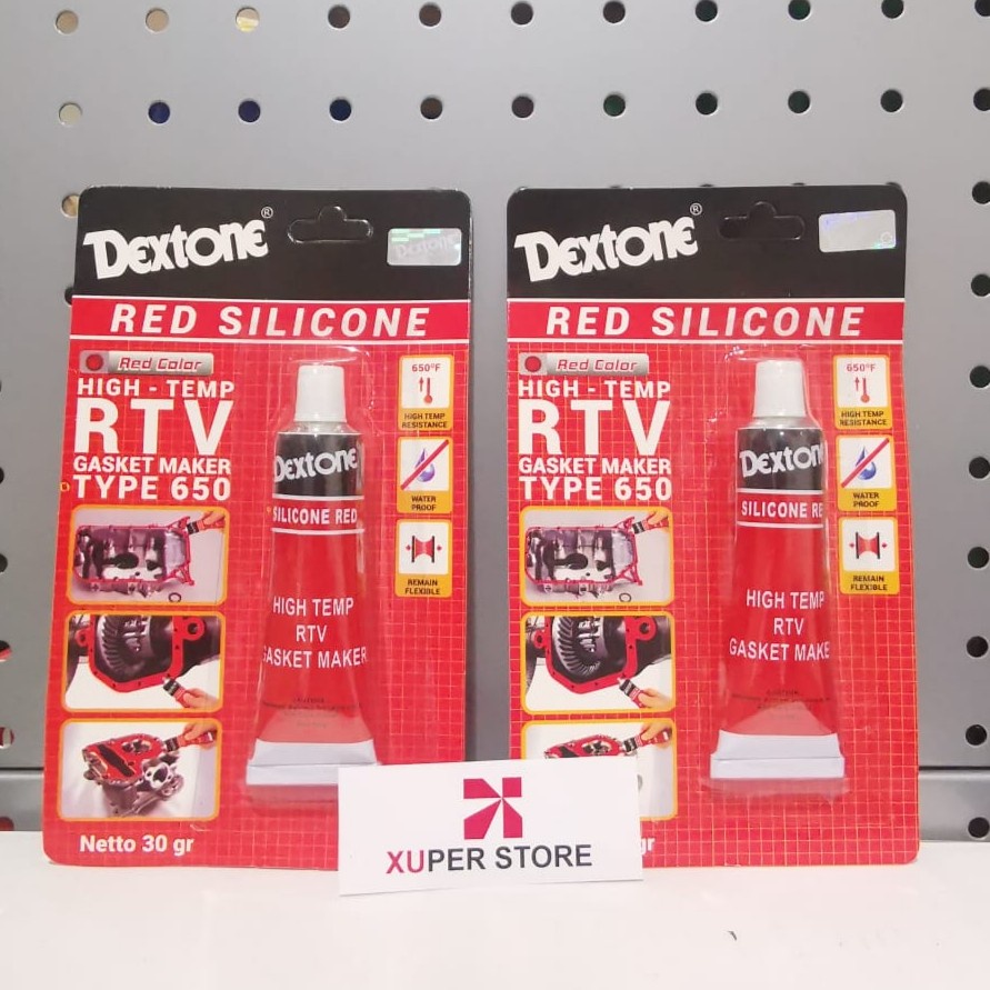 Jual LEM DEXTONE RED SILICONE - GASKET MAKER TYPE 650 | Shopee Indonesia