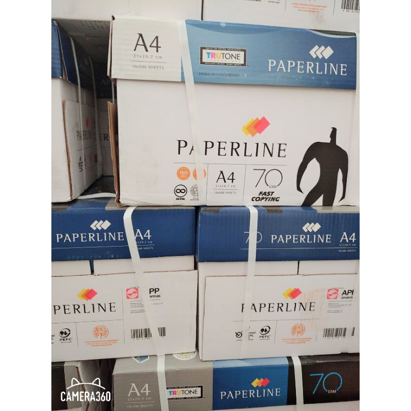 Jual KERTAS HVS PAPERLINE A4 70GSM | Shopee Indonesia