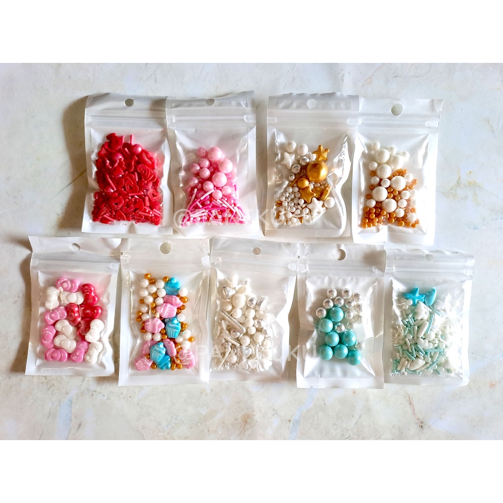 Jual Sprinkel mutiara/ Sprinkle hiasan ulang tahun warna warni ...
