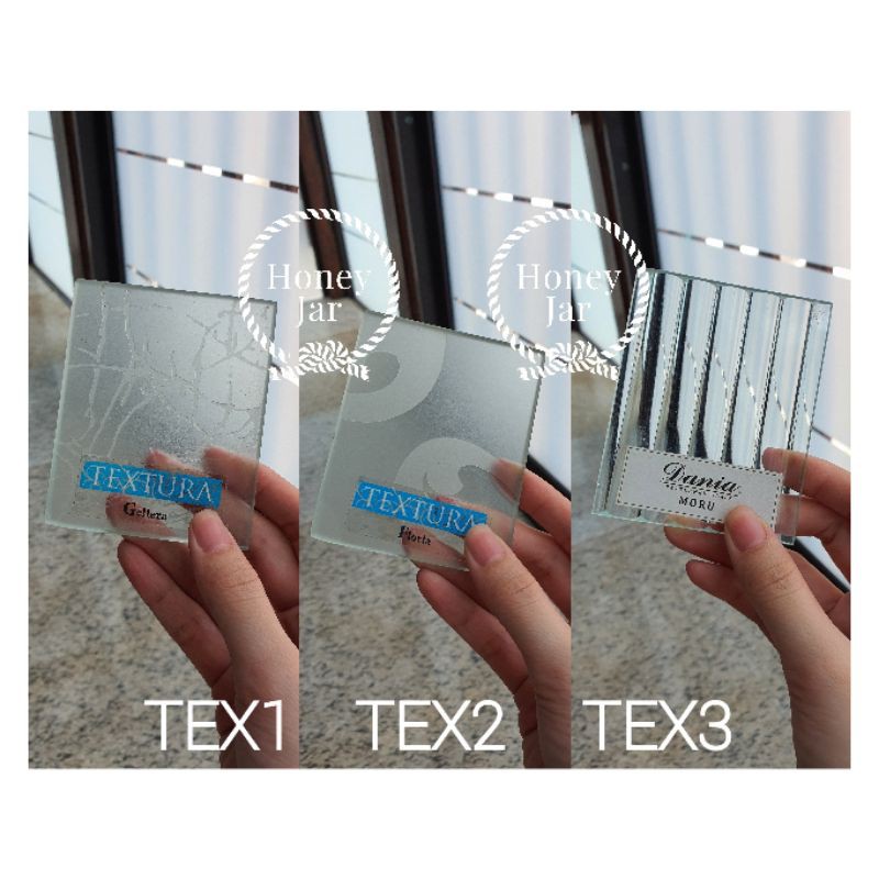 Jual sample kaca texture keperluan material board design interior ...