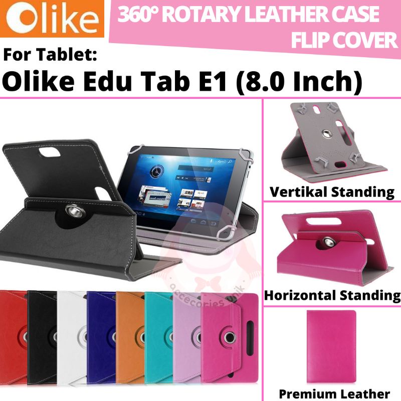 Jual Olike Edu Tab Tablet Edutab E1 8 Inch Inci Rotary Case Leather ...