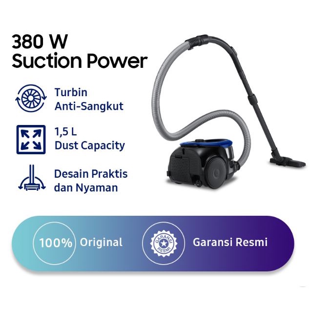 Jual SAMSUNG Canister Vacuum Cleaner VC18m2120SB | Shopee Indonesia