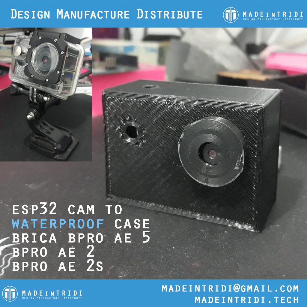 Jual ESP32 Cam to waterproof case brica bpro | Shopee Indonesia