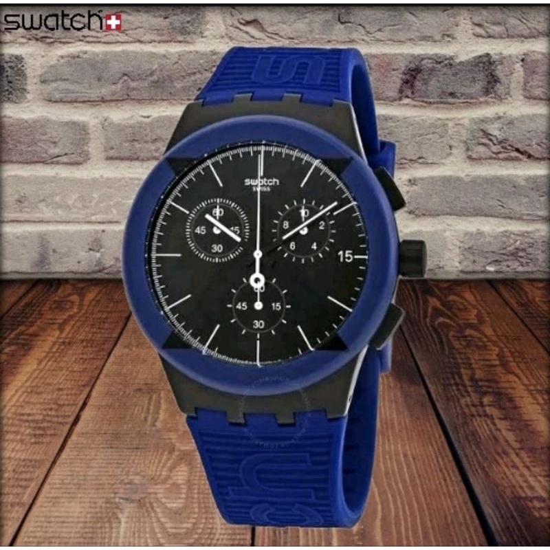 Jual SWATCH X- District Blue SUSB418 Original | Shopee Indonesia