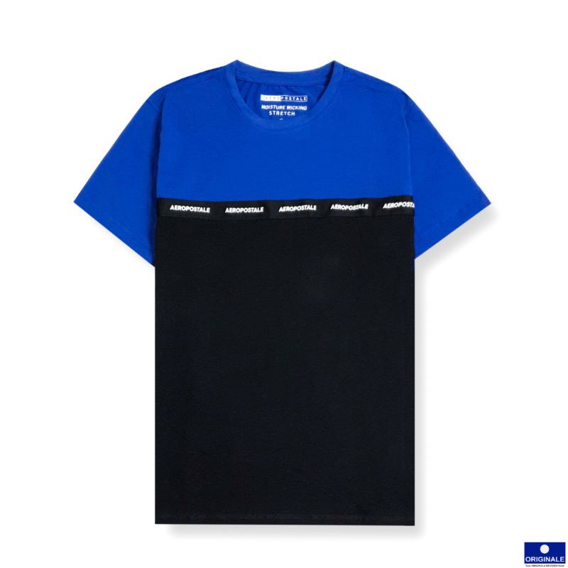 Jual AEP Chest Tape Stretch Crew Tee - Sterling Blue | Shopee Indonesia