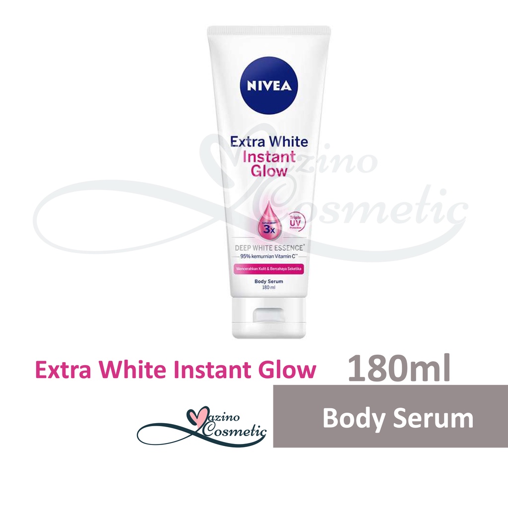 Jual Nivea Body Serum Extra White Instant Glow 180ml Shopee Indonesia