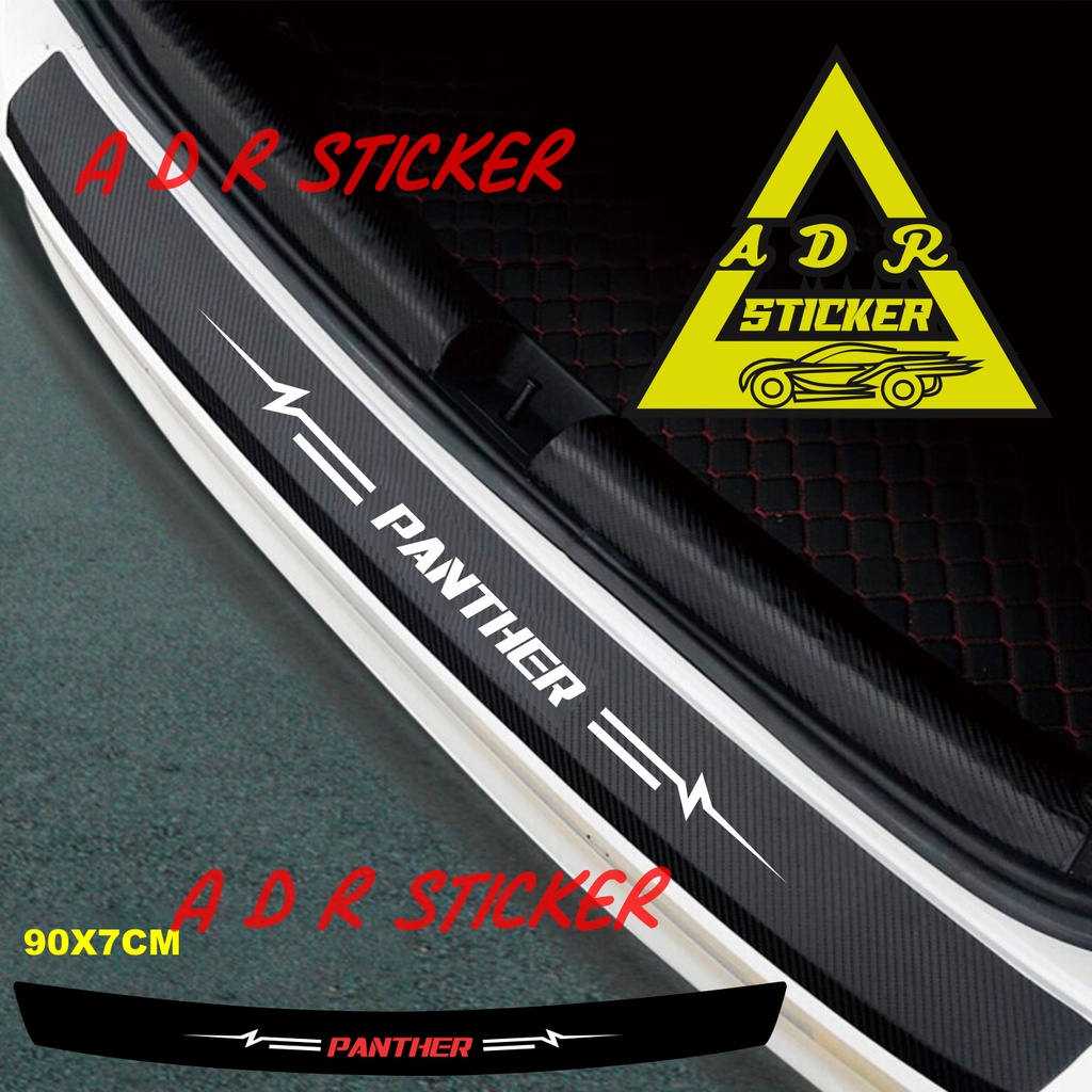 Jual STICKER SILLPLATE CARBON 3D MOBIL PANTER STICKER SILL PLATE KARBON ...