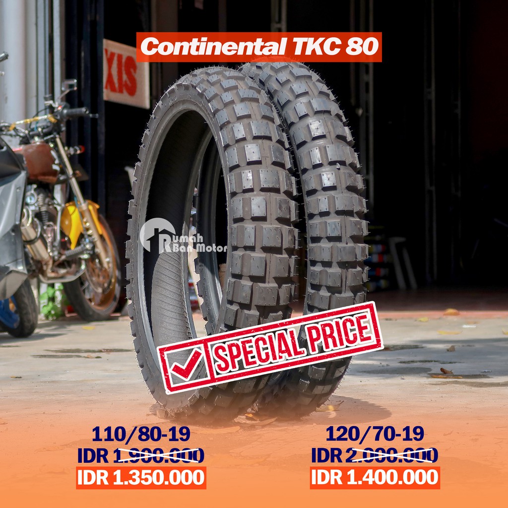 Jual Continental TKC 80 110/80-19 120/70-19 Ban Adventure Cross BMW GS KTM Triumph Tiger ...