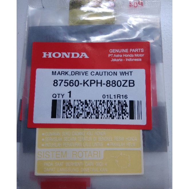 Jual stiker perhatian supra karisma kirana kph original | Shopee Indonesia