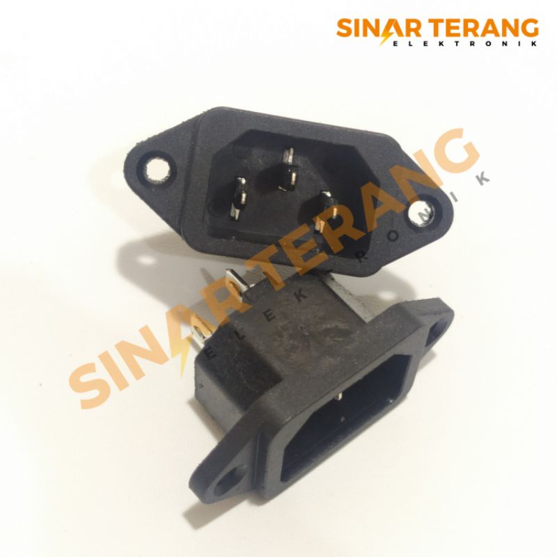 Jual Socket kabel power Ac 220v 3pin female | Shopee Indonesia