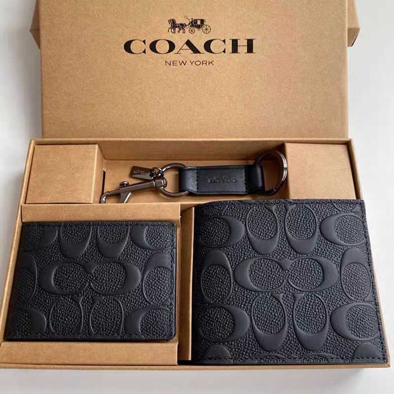 Jual Coach Dompet Pria Men Wallet Dompet Lipat Pria Fullset ORIGINAL ...