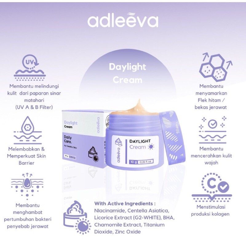 Jual PAKET BASIC WHITENING ADLEEVA by ADEEVA SKINCARE | Shopee Indonesia