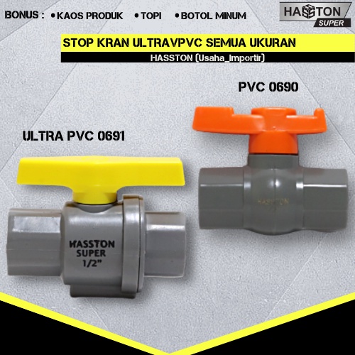 Jual Stop Kran Ultra PVC Hasston Original Stop Kran Shower Stop Kran ...