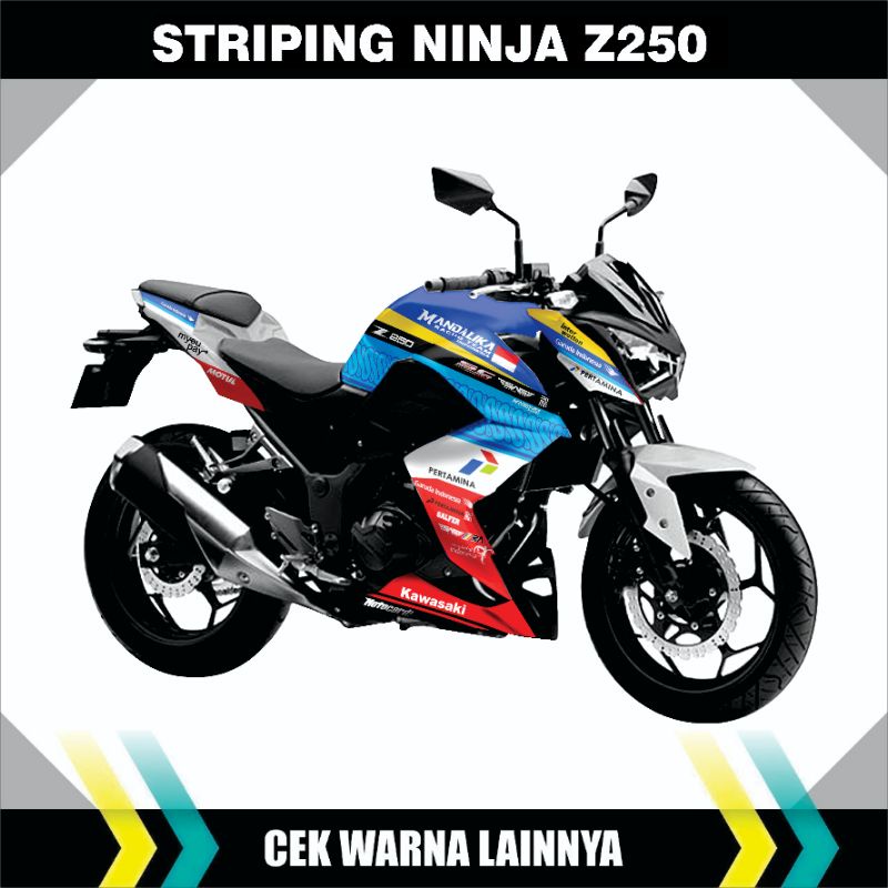 Jual Striping Sticker Ninja Z250 / Decal Variasi Kawasaki Ninja Z 250 ...