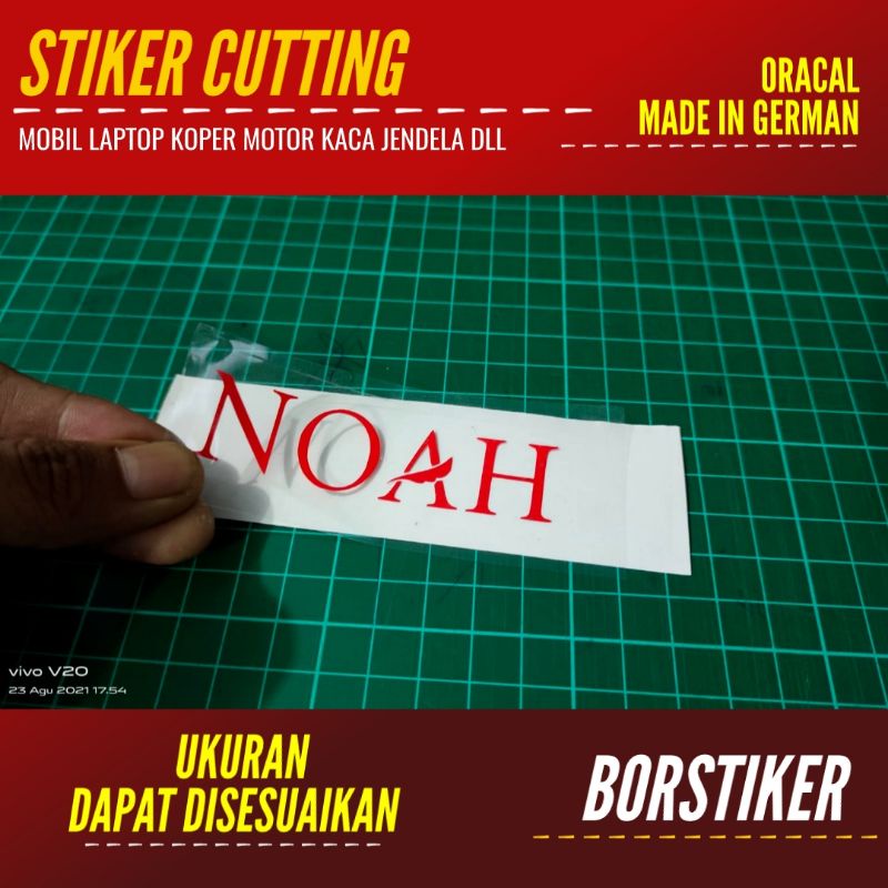 Jual STIKER NOAH | STICKER CUTTING BAHAN ORACAL CUSTOM LOGO | Shopee ...