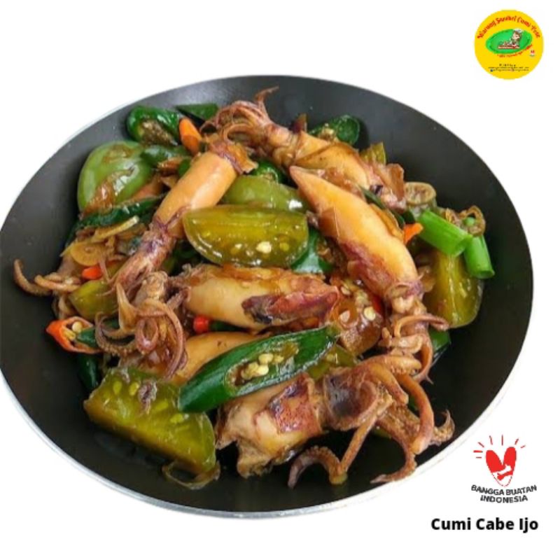 Jual Sambal Cumi Original Cabe Ijo Kemasan Botol 120g | Shopee Indonesia