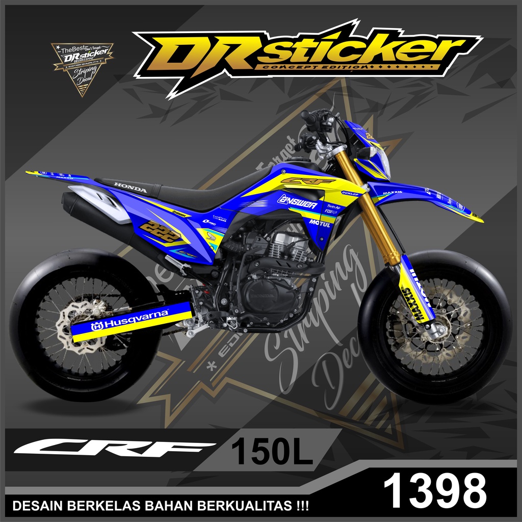 Jual Dekal Sticker CRF 150L Full Body sticker Skotlet CRF Desain Racing ...