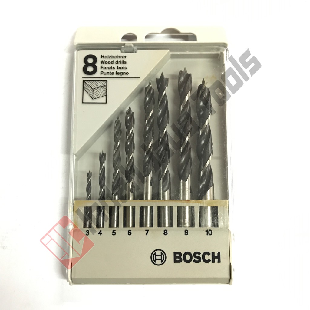 Jual BOSCH Mata Bor Kayu Set 8 Pcs - Wood Drill Bit 3 - 10 mm | Shopee ...