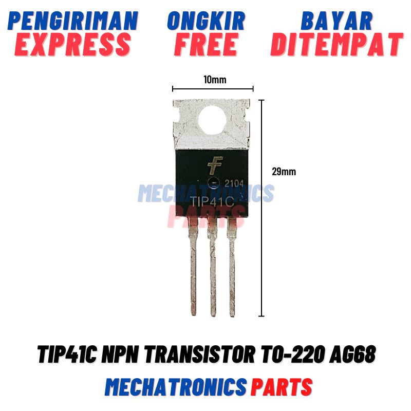 Jual TIP41 41 TIP 41C TIP41C NPN TRANSISTOR TO220 TO-220 | Shopee Indonesia