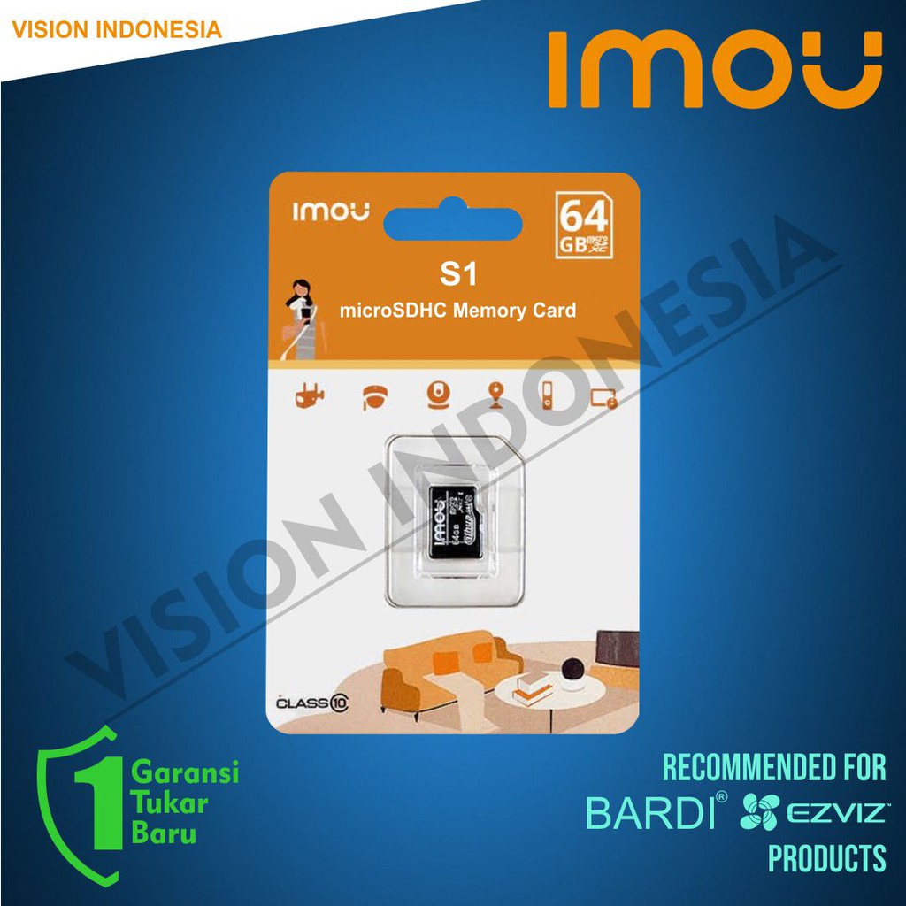 Jual Imou MicroSD Memory Micro SD Imou 32 GB 64GB TF-C100 Mmc 64GB ...