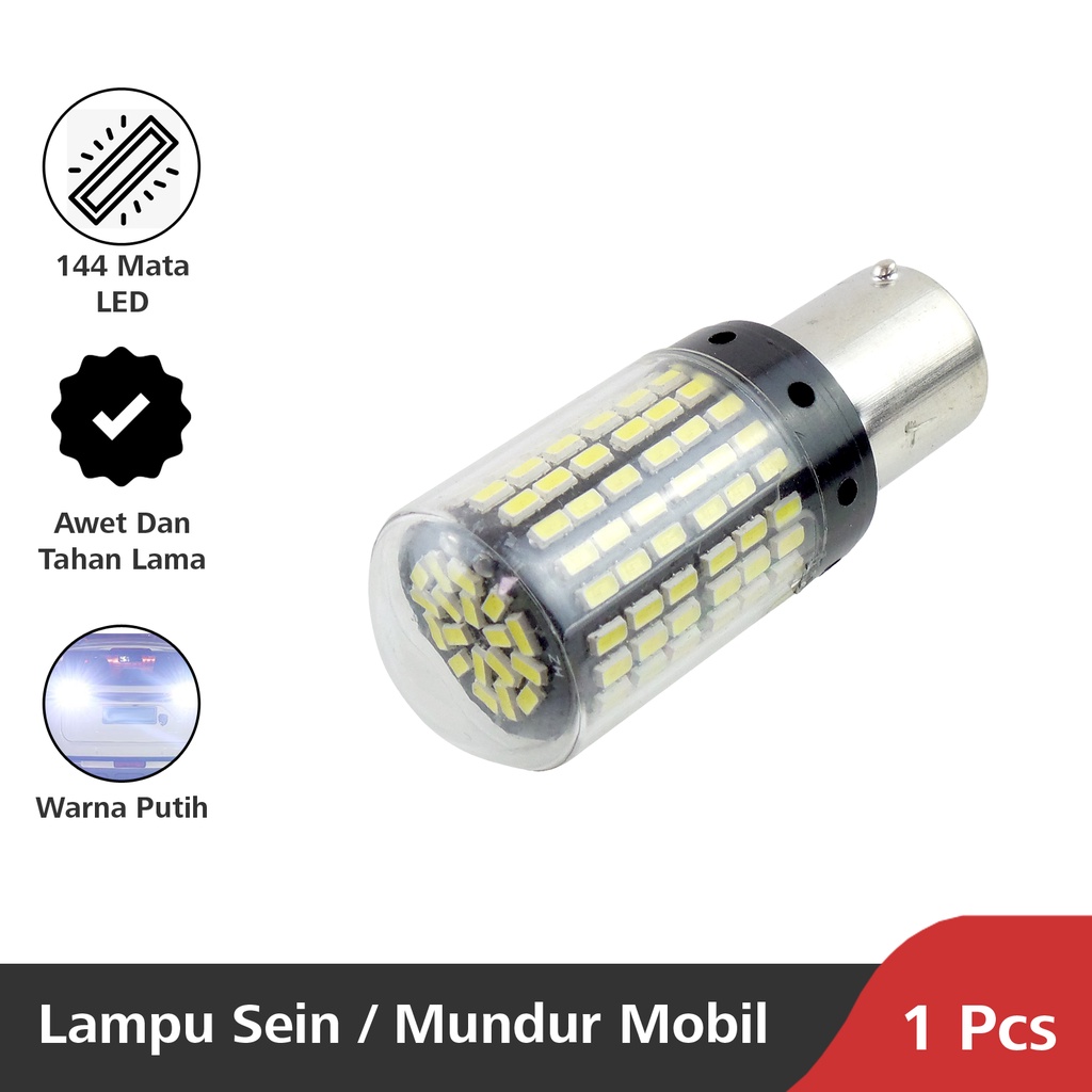 Jual Otomobil Lampu Sein / Mundur Led 1 Pcs Soket 1156 BA15S 35 SMD Led Break Bulb 144 Mata TE ...