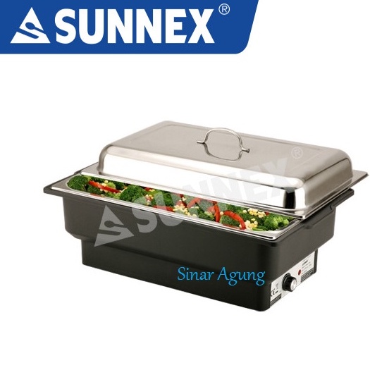 Jual CHAFING DISH SUNNEX ELECTRIC PEMANAS LISTRIK 8.5LTR | Shopee Indonesia