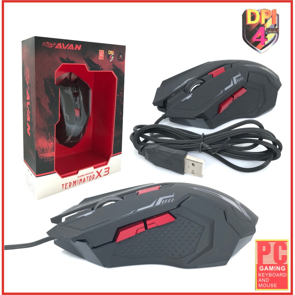 Jual Mouse Gaming Avan Terminator X3 | Shopee Indonesia