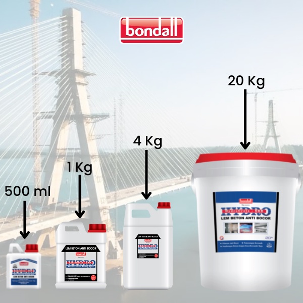 Jual Bondall Hydrocrete SBR Lem Beton Anti Bocor - 500 ML | Shopee ...