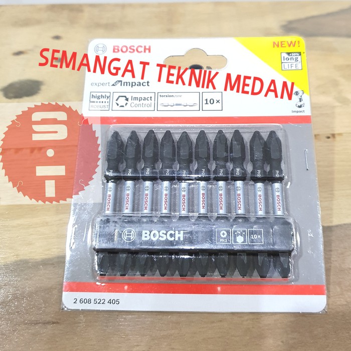 Jual MATA BOR OBENG ANGIN BOR GIPSUM IMPACT DRIVER MAGNET + PH2 65mm ...