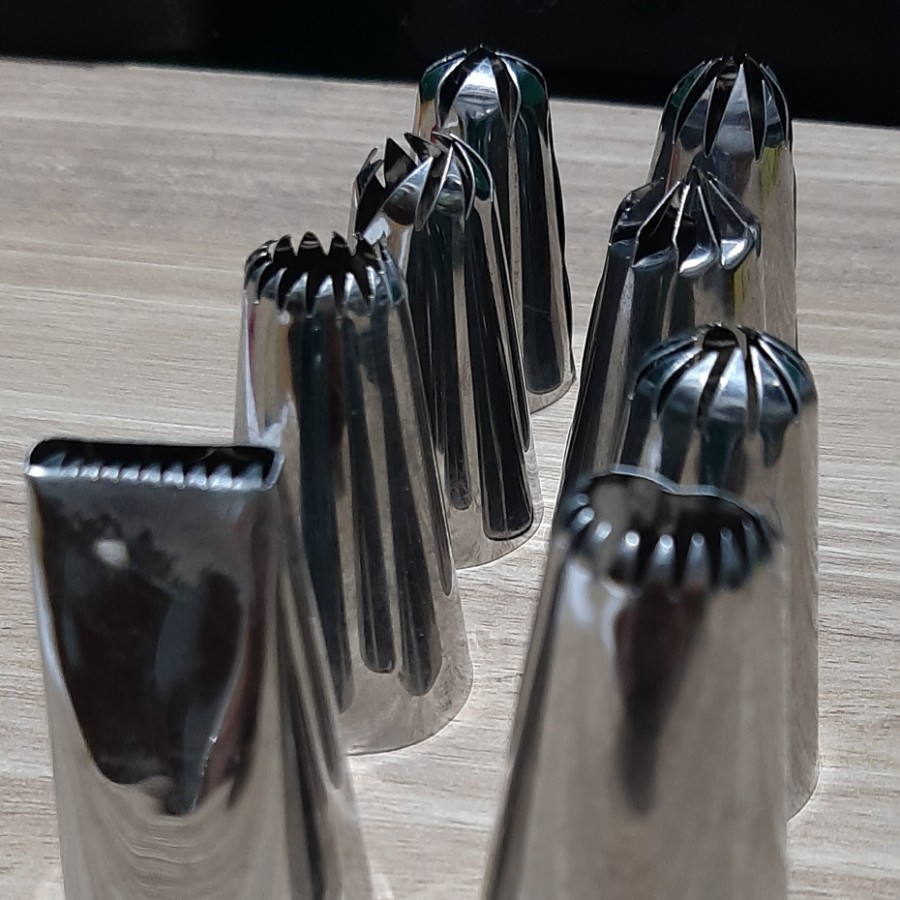 Jual Spuit Set Jumbo Isi 8 Model Dekorasi Cetakan Tart Kue Semprit ...