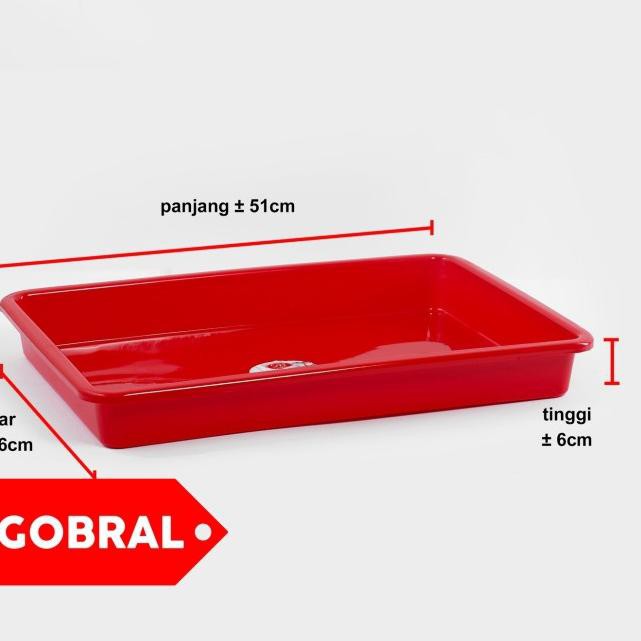 Jual V Nampan Tray Segi Plastik MERAH / Cetakan Kue jumbo besar NGOBRAL ...