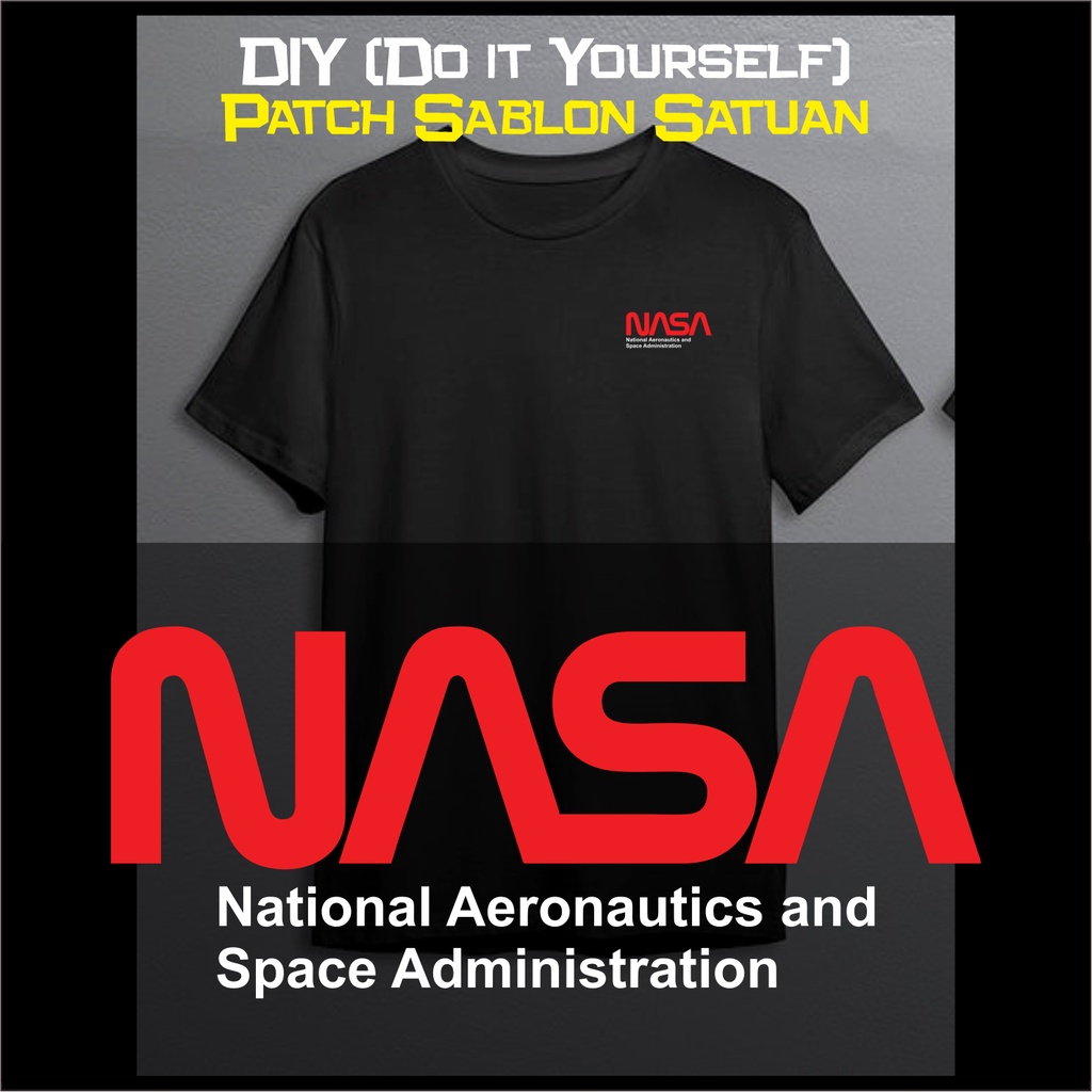 Jual STIKER BAJU NASA PATCH SABLON SATUAN DIY AKSESORIS FASHION KAOS ...