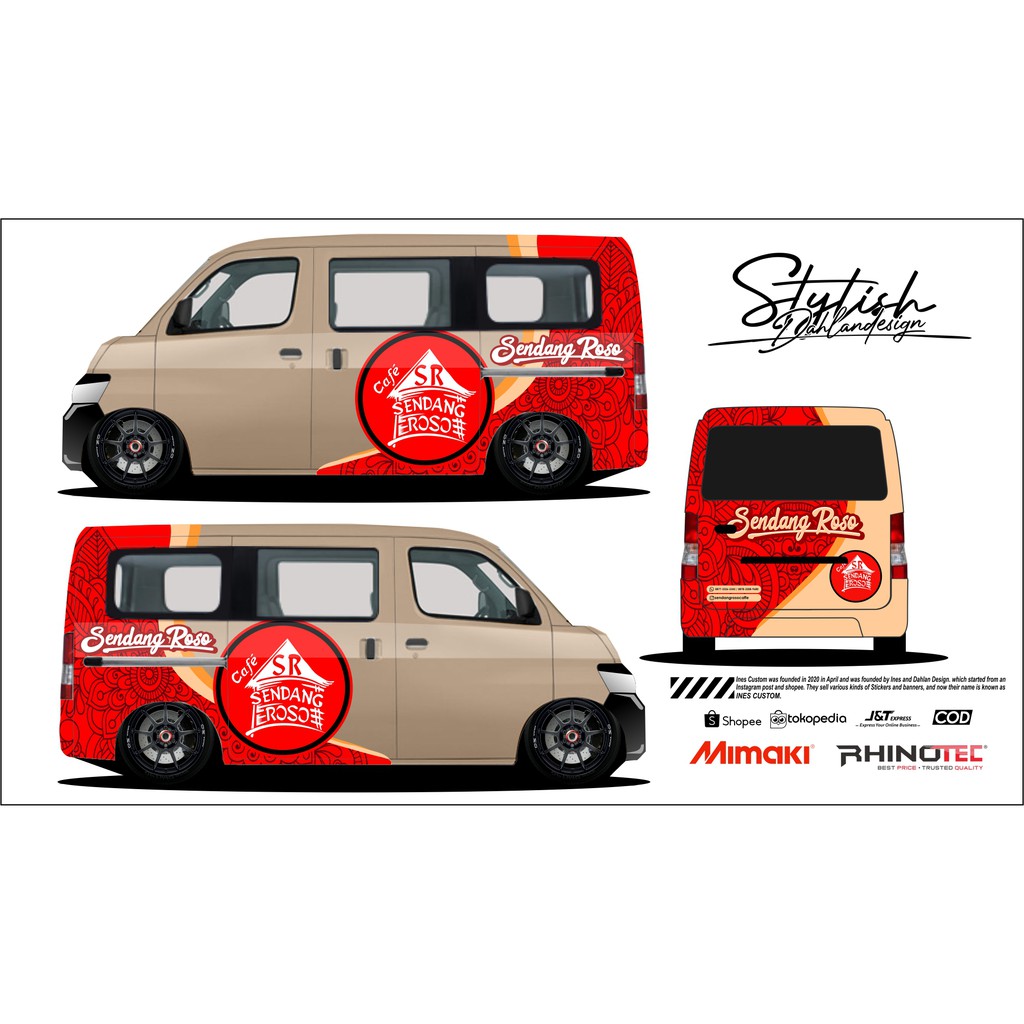Jual decal grandmax luxio custom simple kanan kiri | Shopee Indonesia