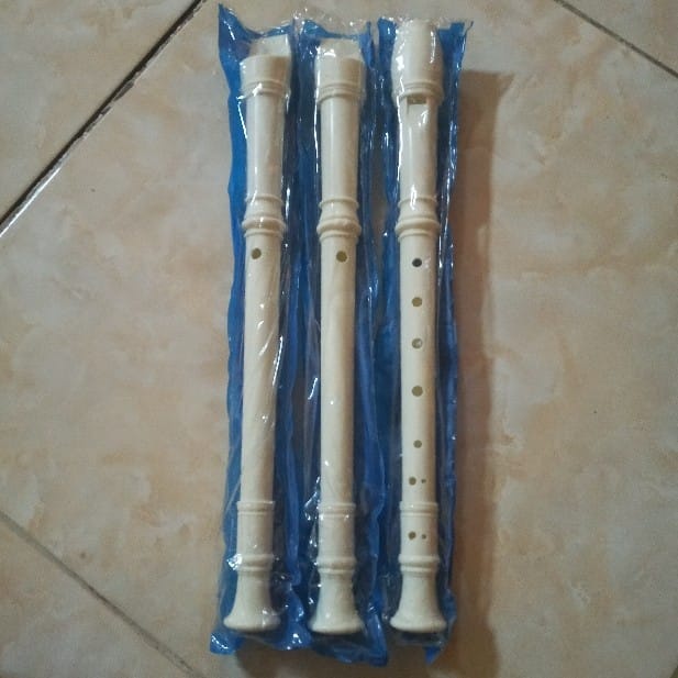 Jual Suling Seruling Putih Alat Musik Tiup Recorder | Shopee Indonesia