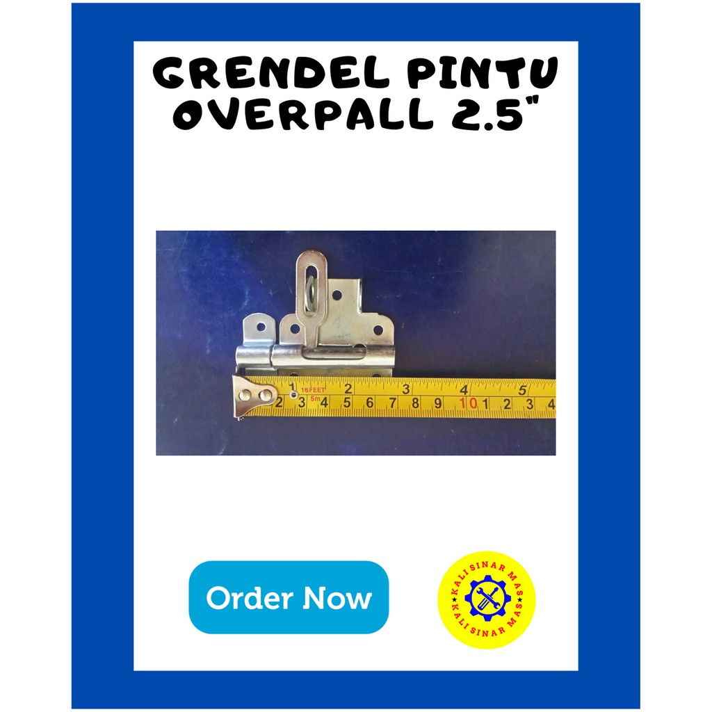Jual GRENDEL PINTU OVERPALL 2.5 INCH | Shopee Indonesia