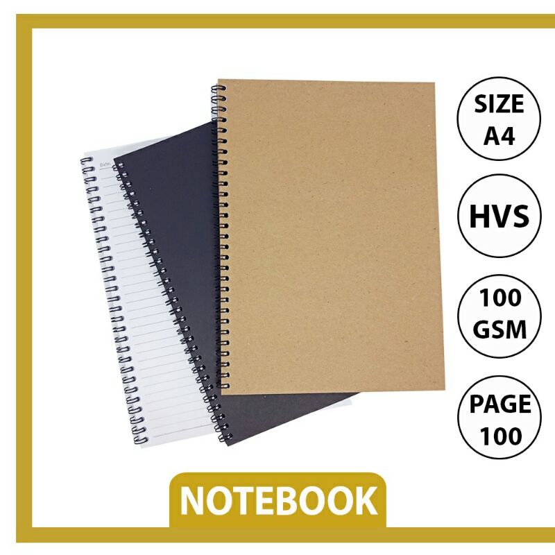 Jual NOTEBOOK A4/JURNAL/BUKU CATATAN/NOTEPAD/HVS 100 GSM/GRID/KOTAK2# ...