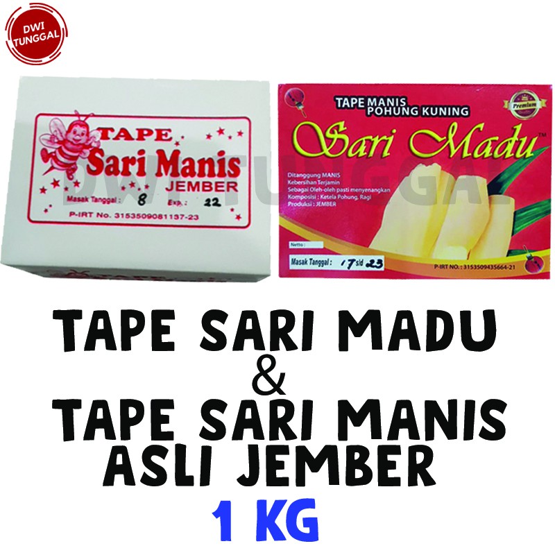Jual Tape Sari Madu dan Sari Manis Jember 1 kg | Shopee Indonesia