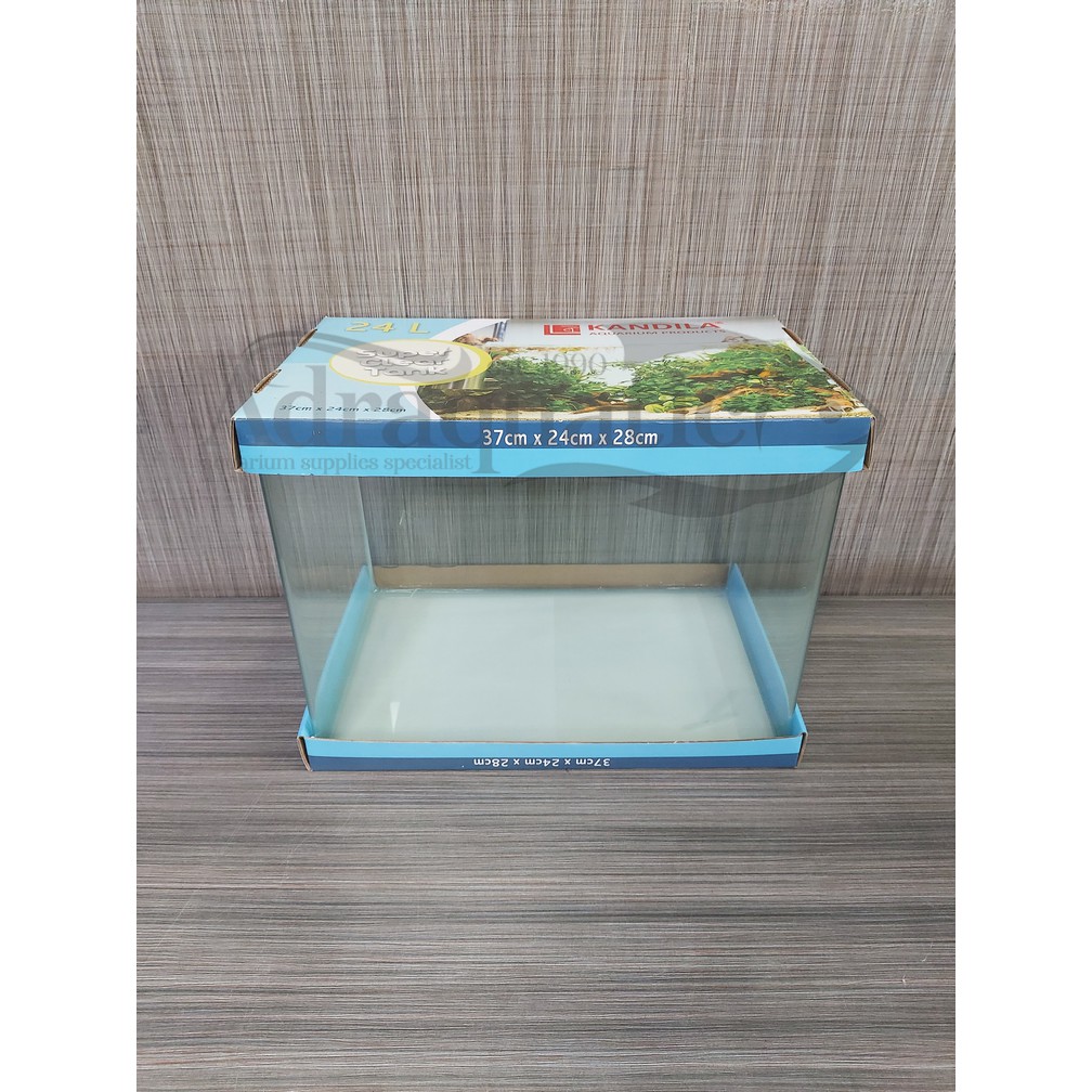 Jual AQUARIUM SUPER CLEAR TANK UK 35X20X23 CM 24 LTR AKUARIUM BENDING KACA KANDILA IGLASS ...