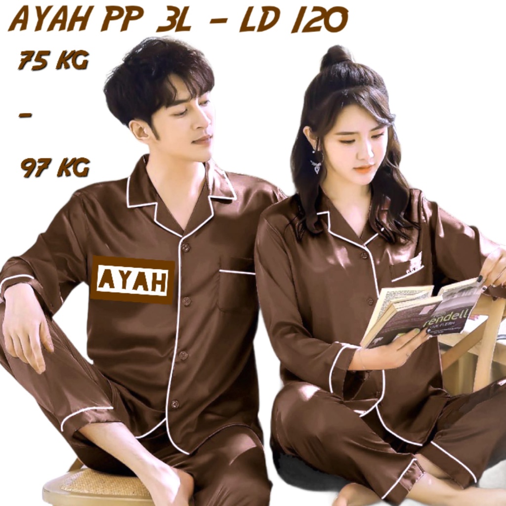 Jual PIYAMA/PIAMA/BAJU TIDUR SATIN SILK COUPLE AYAH IBU DAN ANAK ...