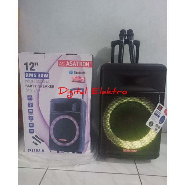 Jual Speaker Portable Wireless Asatron Puma 12 Inch (Garansi Resmi ...