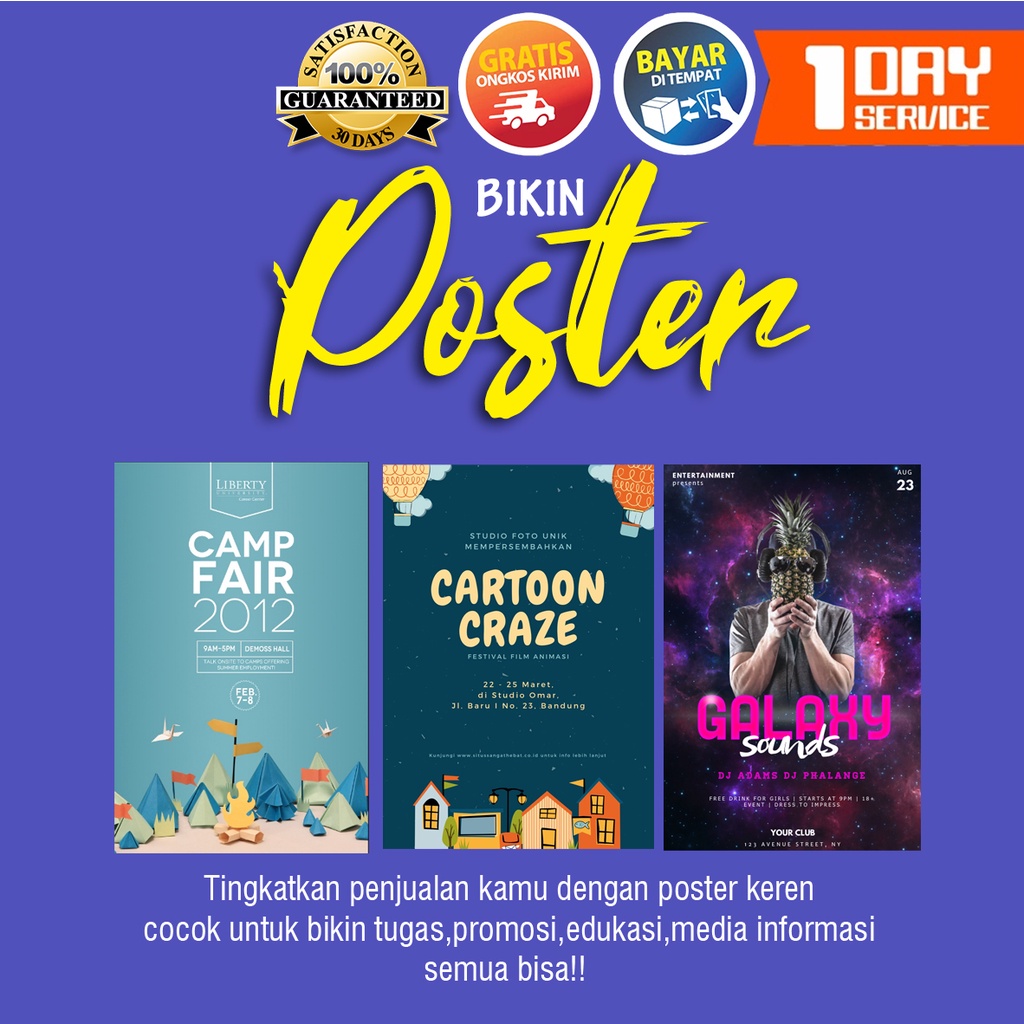 Jual Jasa Edit Design Poster Leaflet Kartu Nama Pamflet Banner | Shopee ...