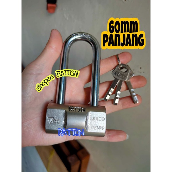 Jual GEMBOK PUTIH ANTI RUST ANTI MALING ANTI CUT 60MM 50MM 40MM 30MM ...