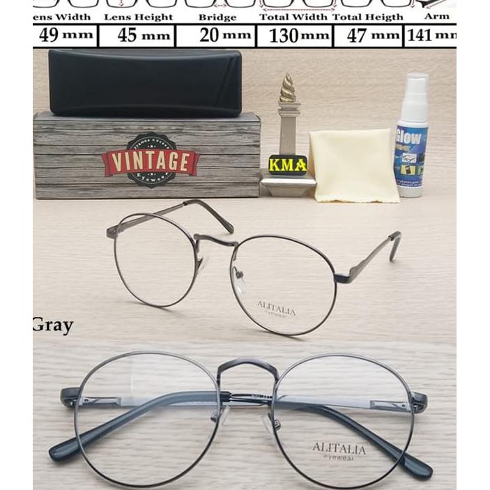 Jual frame kacamata minus metal frame kacamata ALITALIA VINTAGE frame ...