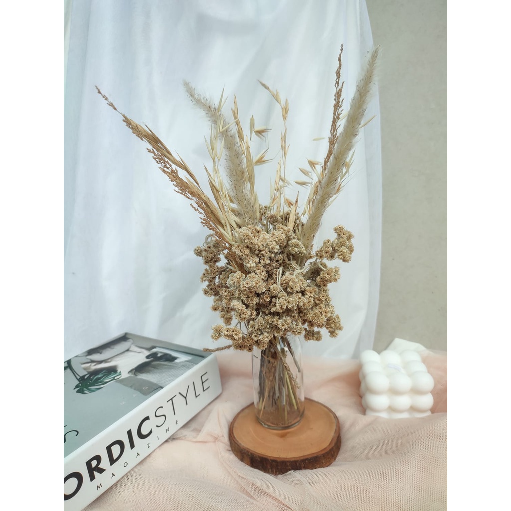 Jual Orlin set | bunga kering | hiasan meja | dekorasi ruangan | bunga ...