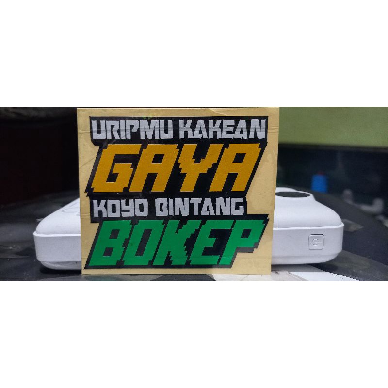 Jual stiker kata kata lucu | Shopee Indonesia