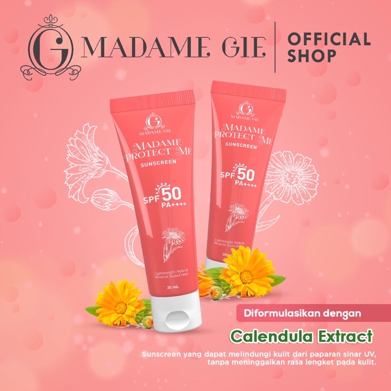 Jual (SUNSCREEN PINK) Madame Gie Madame Protect Me Sunscreen SPF 50 PA ...