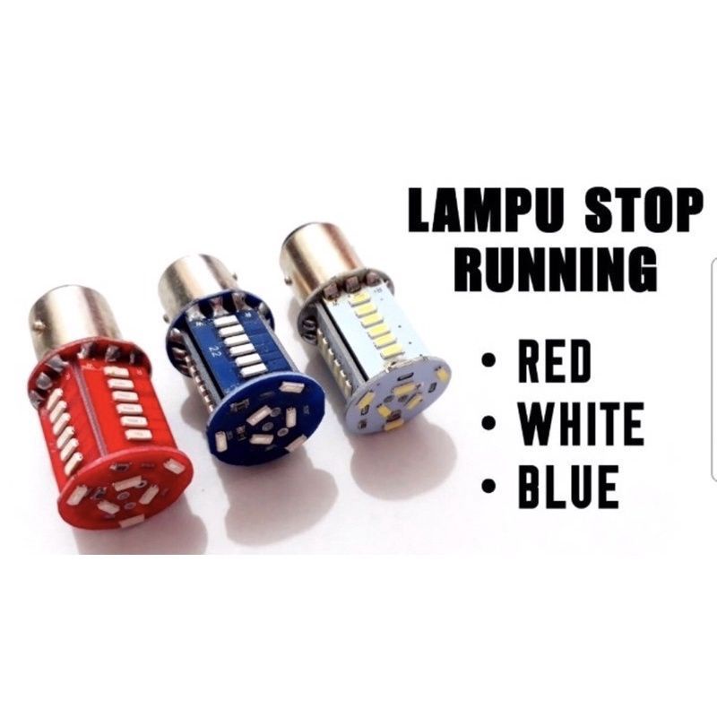 Jual Lampu LED Rem Stop Bayonet 30 mata Kedip Mobil Motor Kaki 2 Stoprem belakang Stoplamp 30 ...