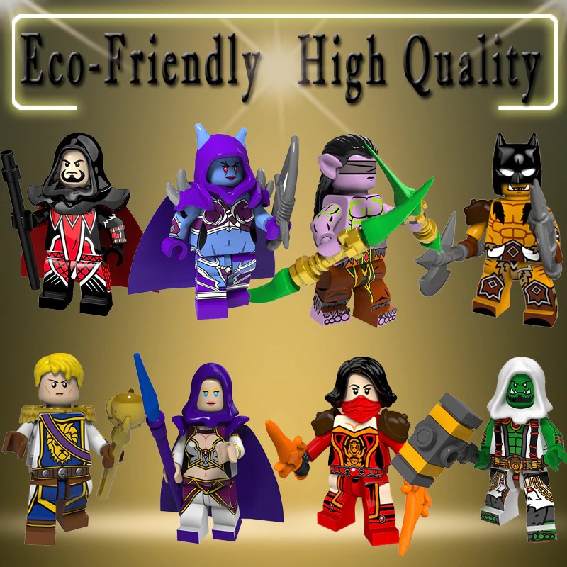 Jual Mainan Lego Building Blocks Super Heroes Anduin Wrynn Jaina Rexxar ...