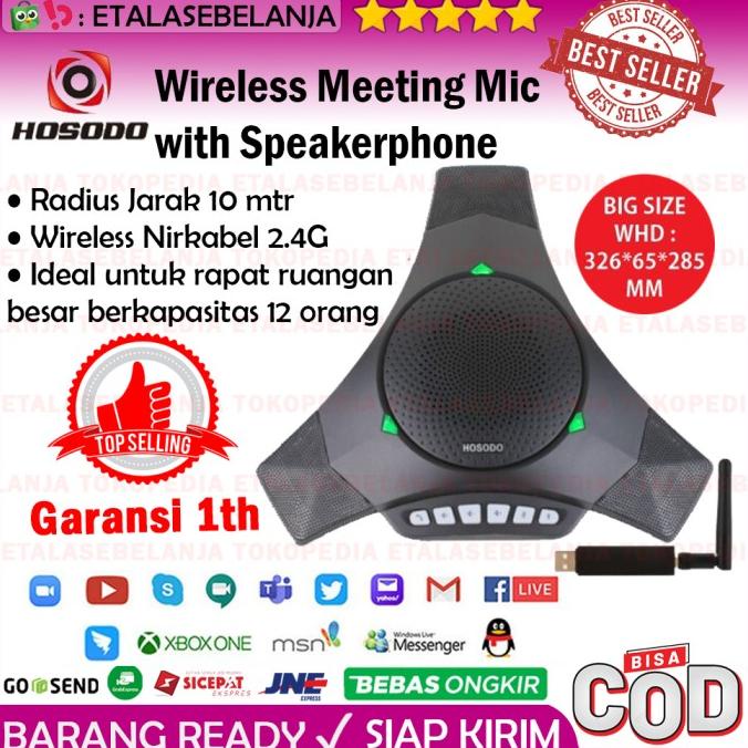 Jual WIRELESS CONFERENCE SPEAKERPHONE - USB MICROPHONE SPEAKER - HSD ...